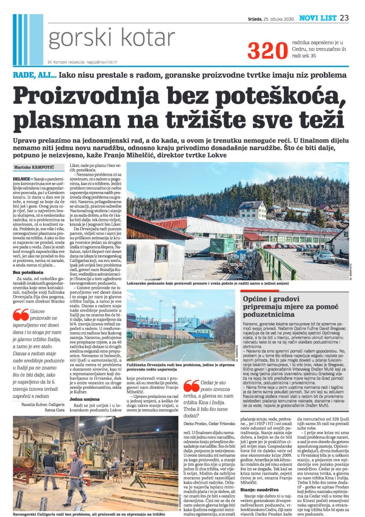 Novi list 25.03.2020. – Općina Lokve